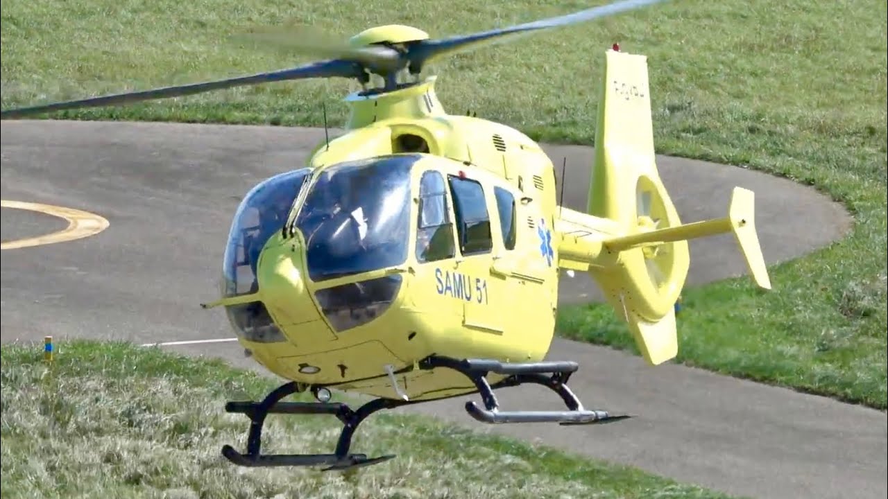 Airbus Helicopters H135 (Eurocopter EC135 T2+) | Landing, Startup and ...