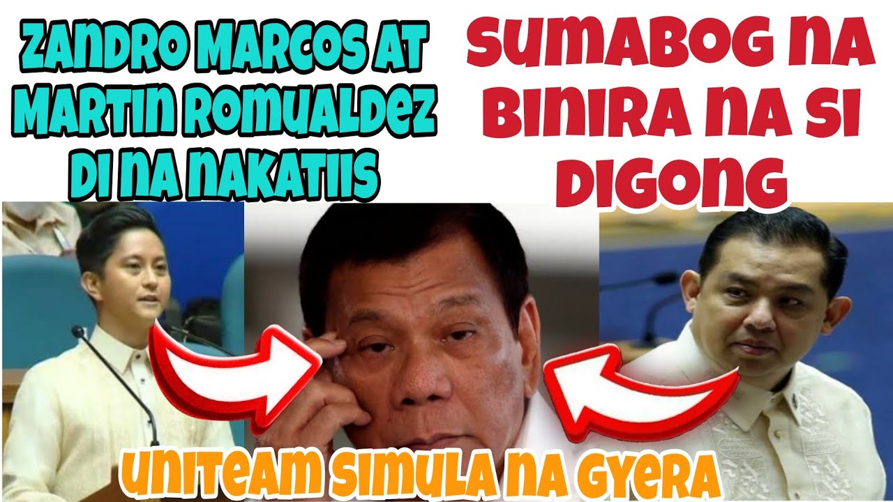 ZANDRO AT MARTIN ROMUALDEZ SUMABOG NA BINIRA NA SI DIGONG - YouTube