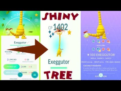 Pokemon Go Caught Shiny Alolan Exeggutor & Lost Footage - YouTube