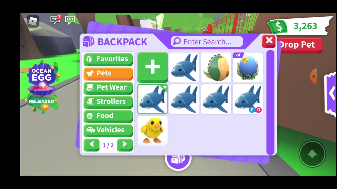 Aging sharks so I can make a mega.. thank you Adopt Me. I've waited ...