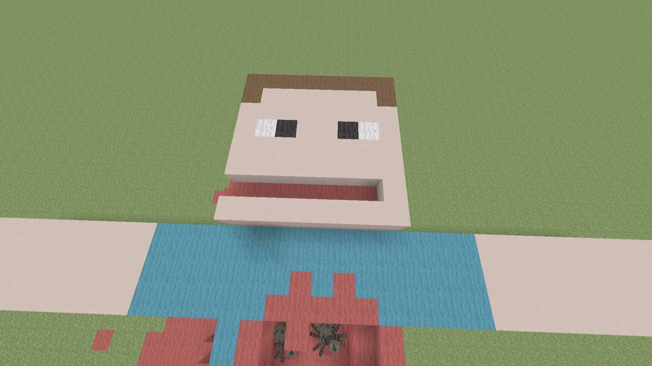 Minecraft Steve Dies Again: Spiders Inside Steve - YouTube