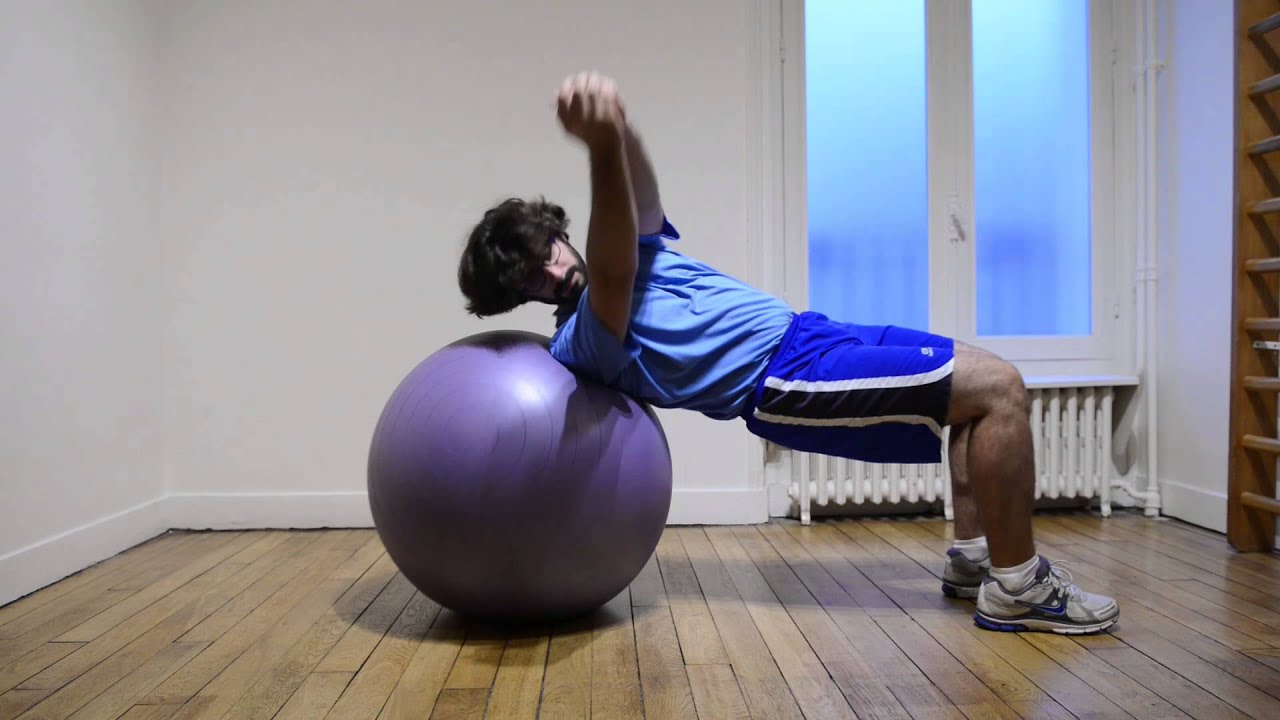 Proprio Rotation Buste sur SwissBall - YouTube