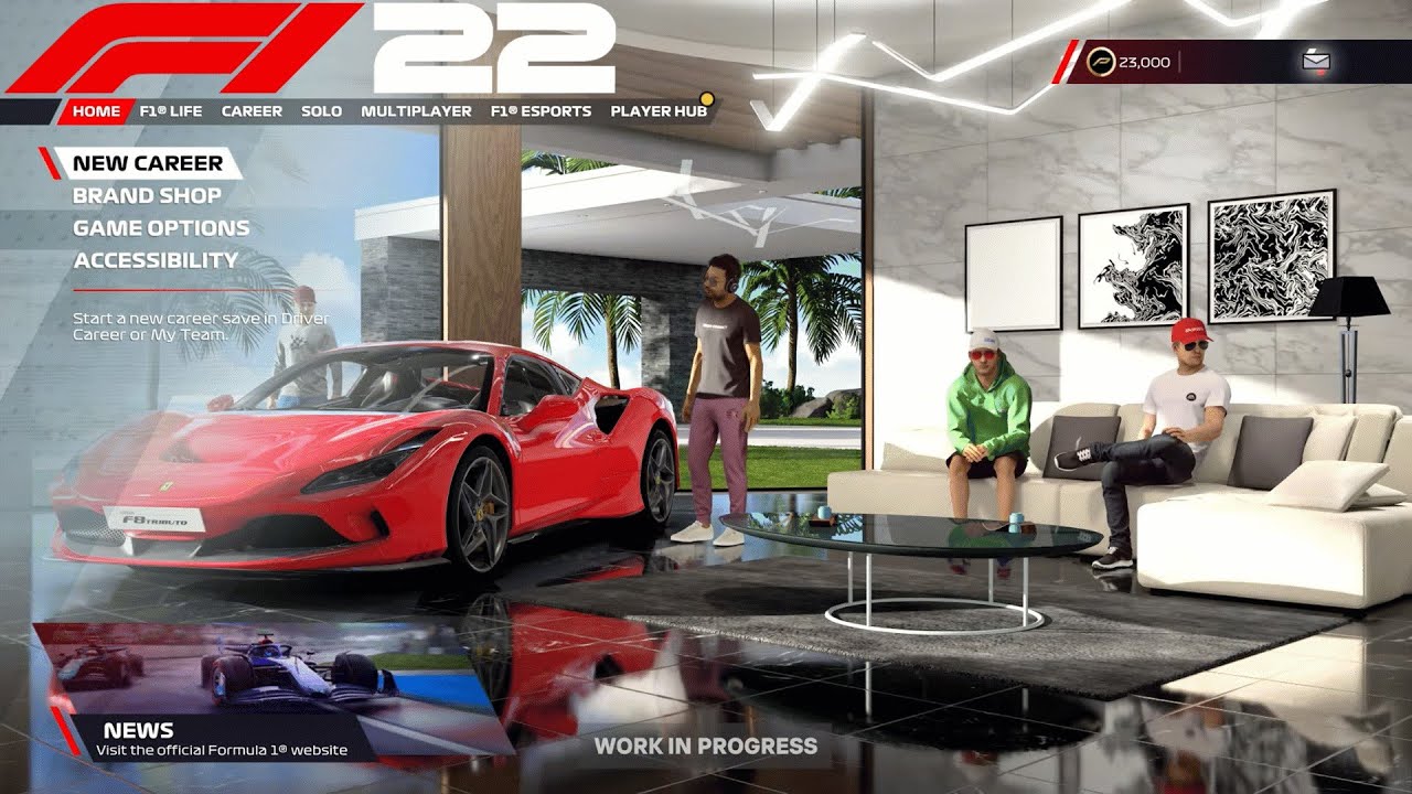 NEW IN GAME MENUS, CUSTOM SETUPS AND MORE! (F1 22 Game News) - YouTube