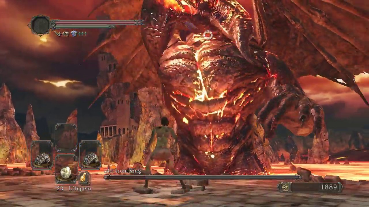 Dark Souls 2 Caestus Only Playthrough Part 24 - Old Iron King - YouTube