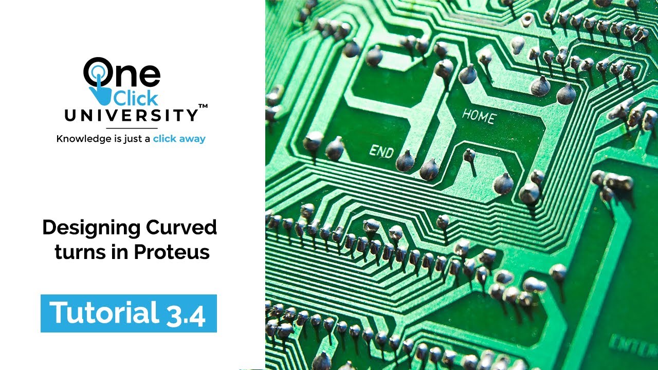 Tutorial 3.4 | PCB Designing | Designing Curved turns in Proteus | PCB ...