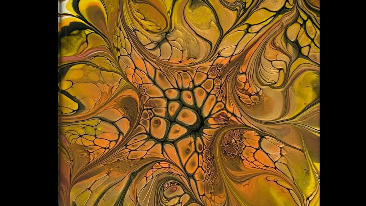 (1199) Modified Bloom Technique~Thicker Pillow~Acrylic Paint Pouring ...