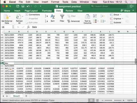 Portfolio Optimization using Excel Solver - YouTube