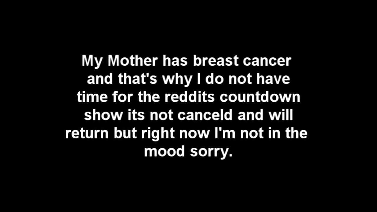 Reddit Countdown show is on hold right now - YouTube