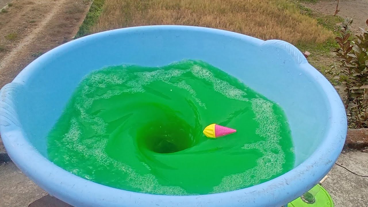 Satisfying whirlpools and ice cream. Vortex. Whirlpool video. ODDLY ...