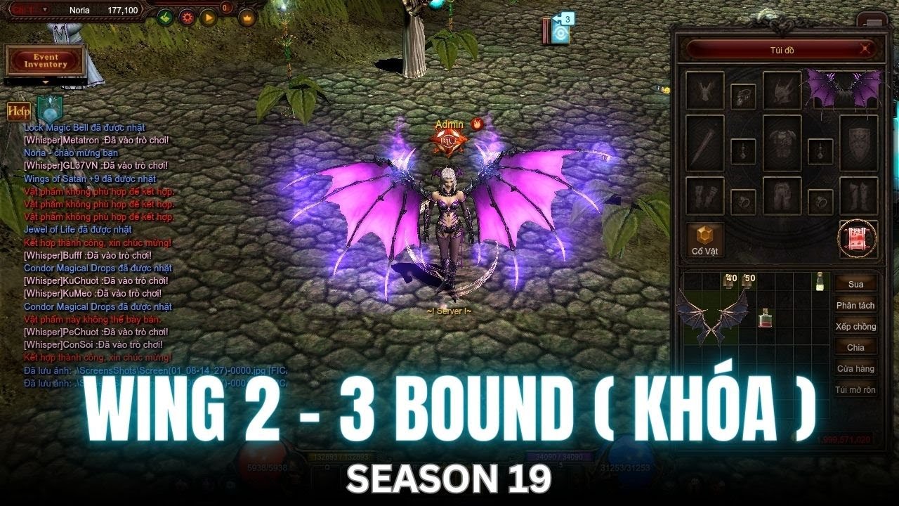 [SEASON 19] Hướng dẫn tìm kiếm, ép Wing 2 3 Bound ( Khóa ) | MU ONLINE SEASON 19 | MU-FICA.COM ...