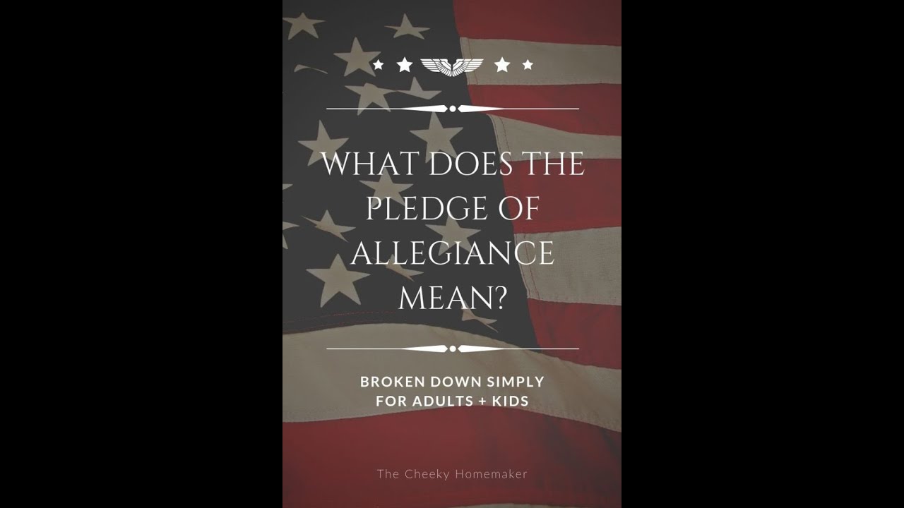 A student explains the history and meaning of the Pledge of Allegiance ...