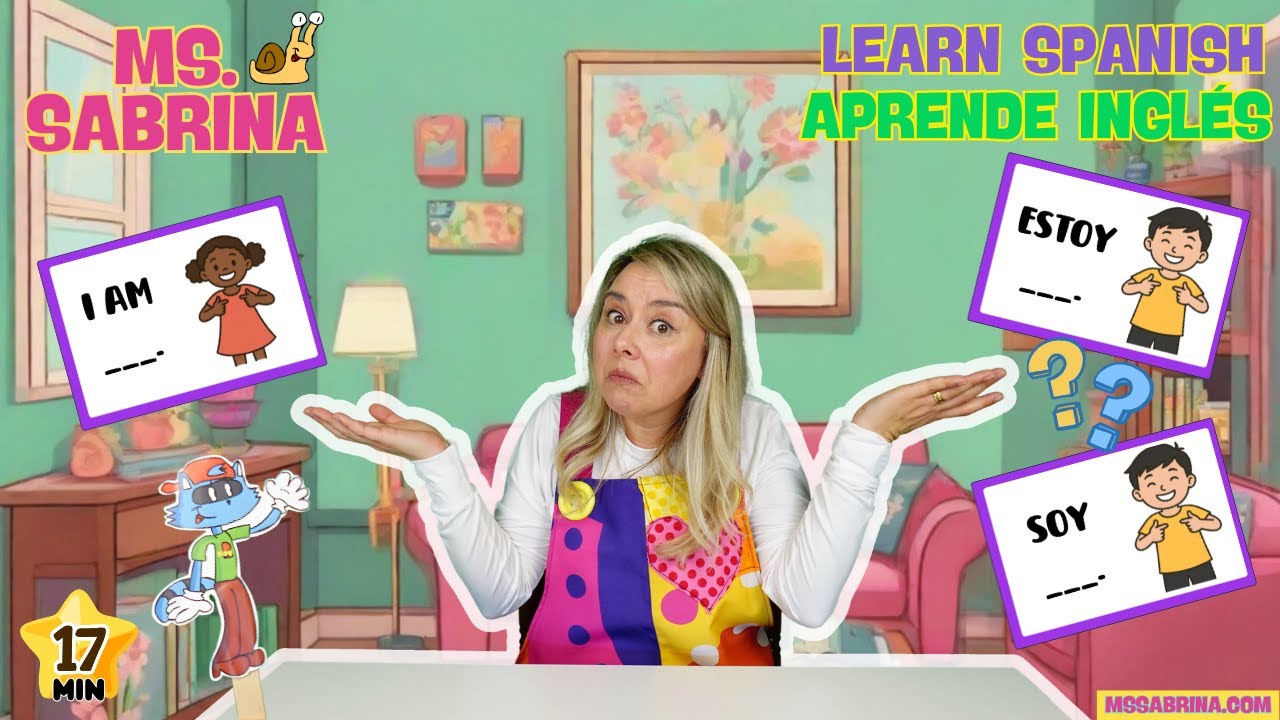 Learn Spanish | Differences: Soy vs. Estoy for Kids | Bilingual English ...