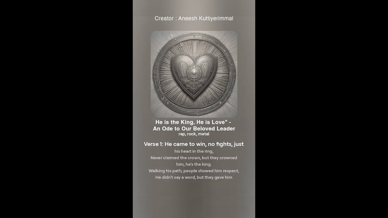 He is the King, He is Love An Ode to Our Beloved Leader - YouTube