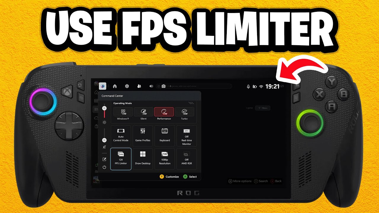 How To Set FPS Limiter on ROG Xbox Ally X - Fastest Guide - YouTube