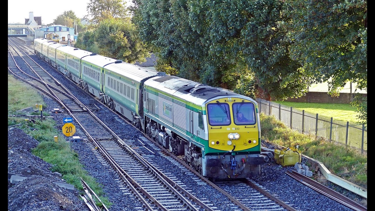 Irish Rail 201 Class Locos 215, 226, 227 & 232 on Mark 4s @ Kildare ...