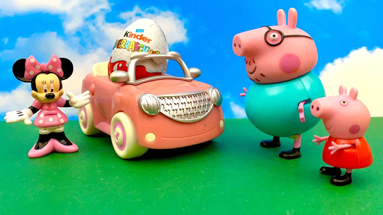 🥰 Minnie Mouse, Peppa Pig and Kinder Surprise 🥰 Swinka Peppa, Myszka ...