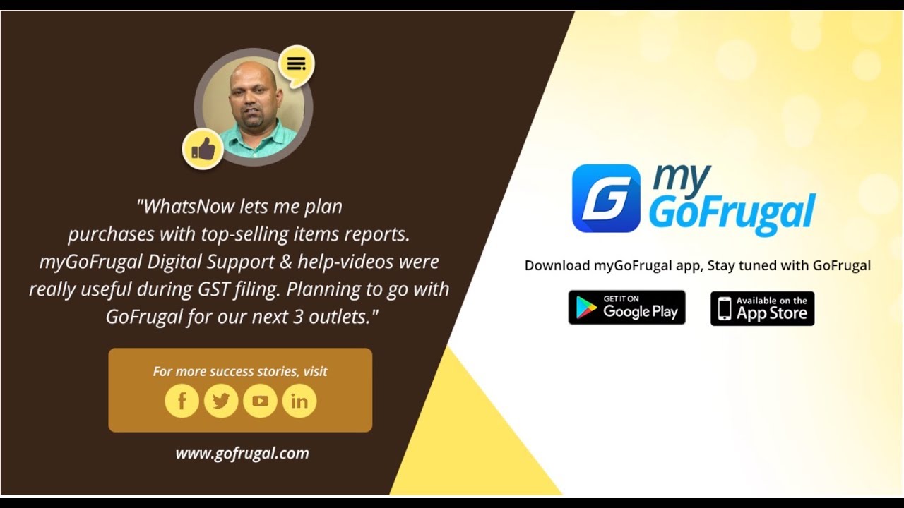 Simplest GSTR Filing with GoFrugal | V Cafe Restaurant, Chennai - YouTube