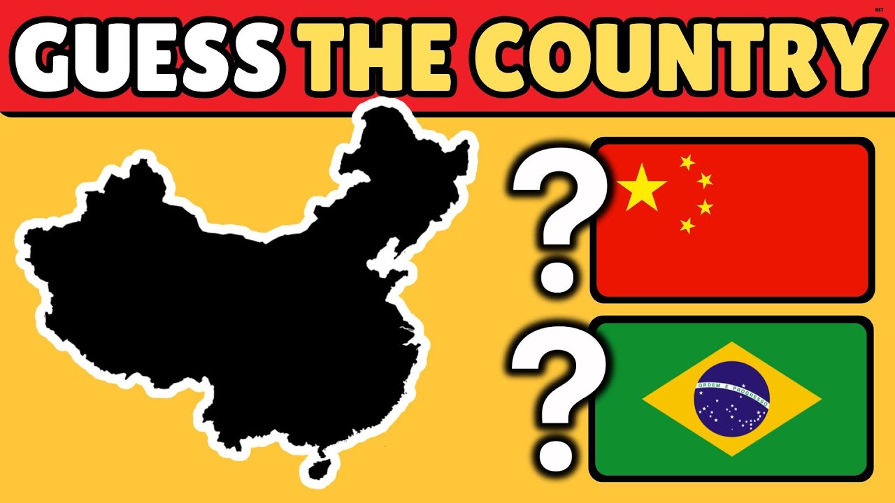 GUESS THE COUNTRY BY IT'S SHAPE | GUESS THE COUNTRY BY THE MAP #quiz # ...