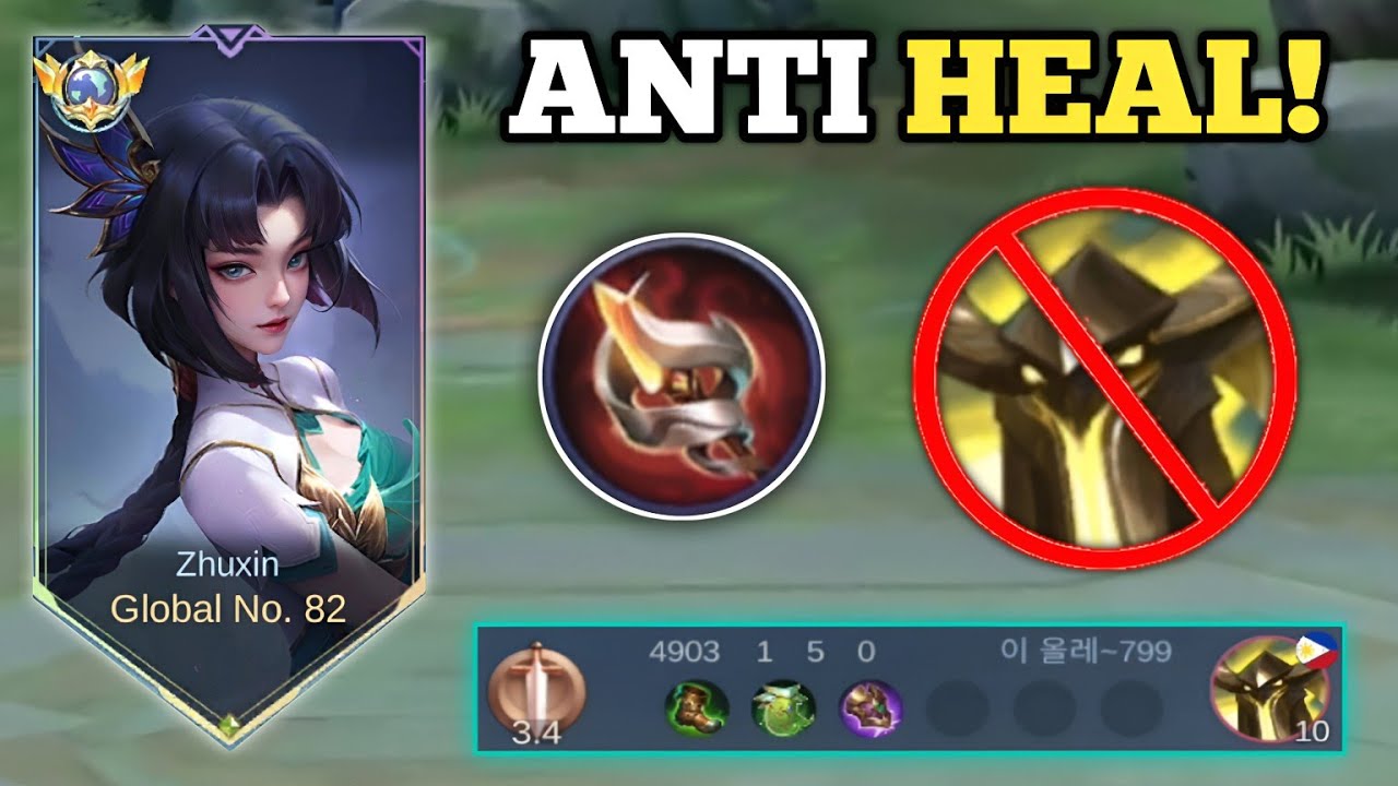 ZHUXIN COUNTER REGEN HEROES! (must have!💀) | ZHUXIN BEST BUILD -MLBB ...