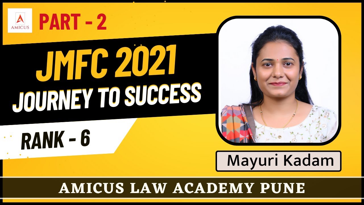 Tips for Success by JMFC Selected candidate | Mayuri Kadam | Rank 6 ...