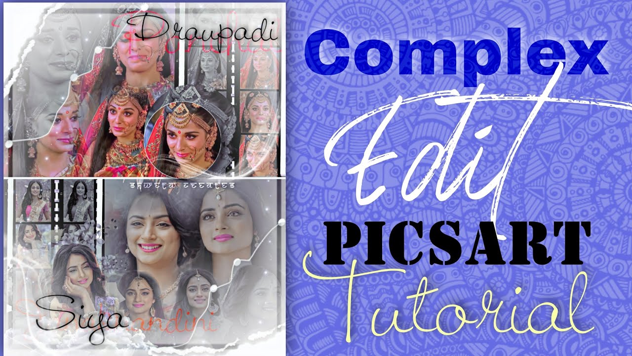 picsart complex edit tutorial| for fanpages - YouTube