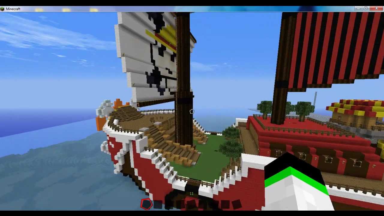 Présentation du bateau de one piece : le sunny sur minecraft - YouTube