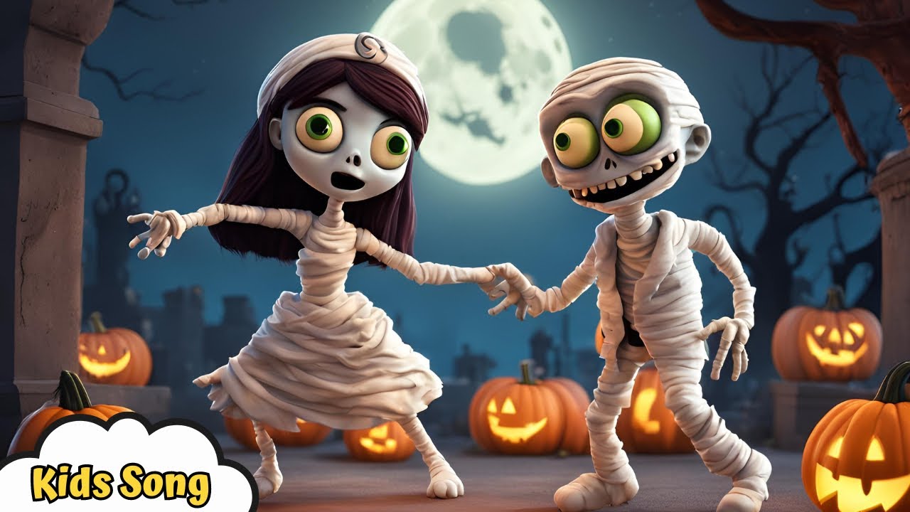 The mummy dance | Halloween songs for kids | monsters play on Halloween ...