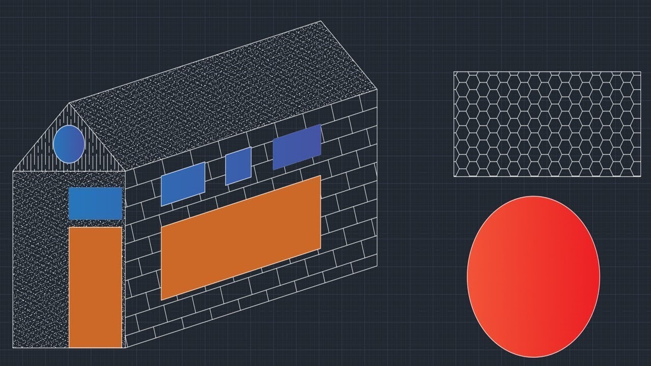 8-How to Use Gradient Command in AutoCad 2015/2016/2017/2018 - YouTube