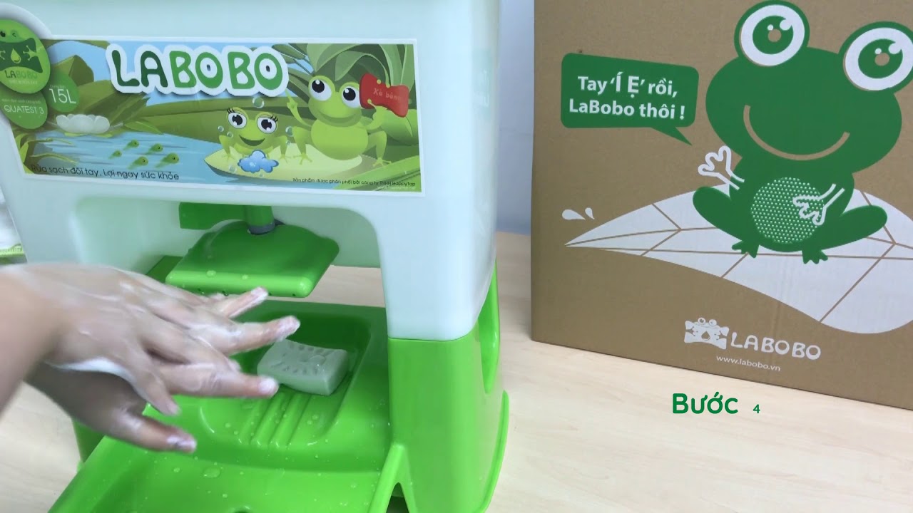 6 bước rửa tay với LaBobo và xà phòng - 6 proper steps of handwashing ...