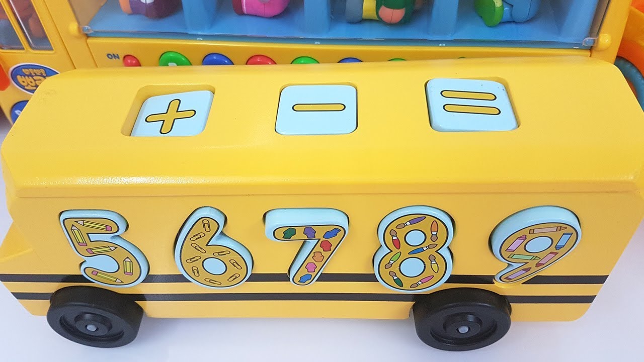 Learn Numbers and Colors with Pororo Bus Musical Bus Toys Pororo Bus ...