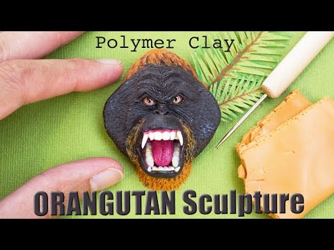 Polymer Clay Orangutan/Ape Sculpture // Art Speed Sculpting - YouTube