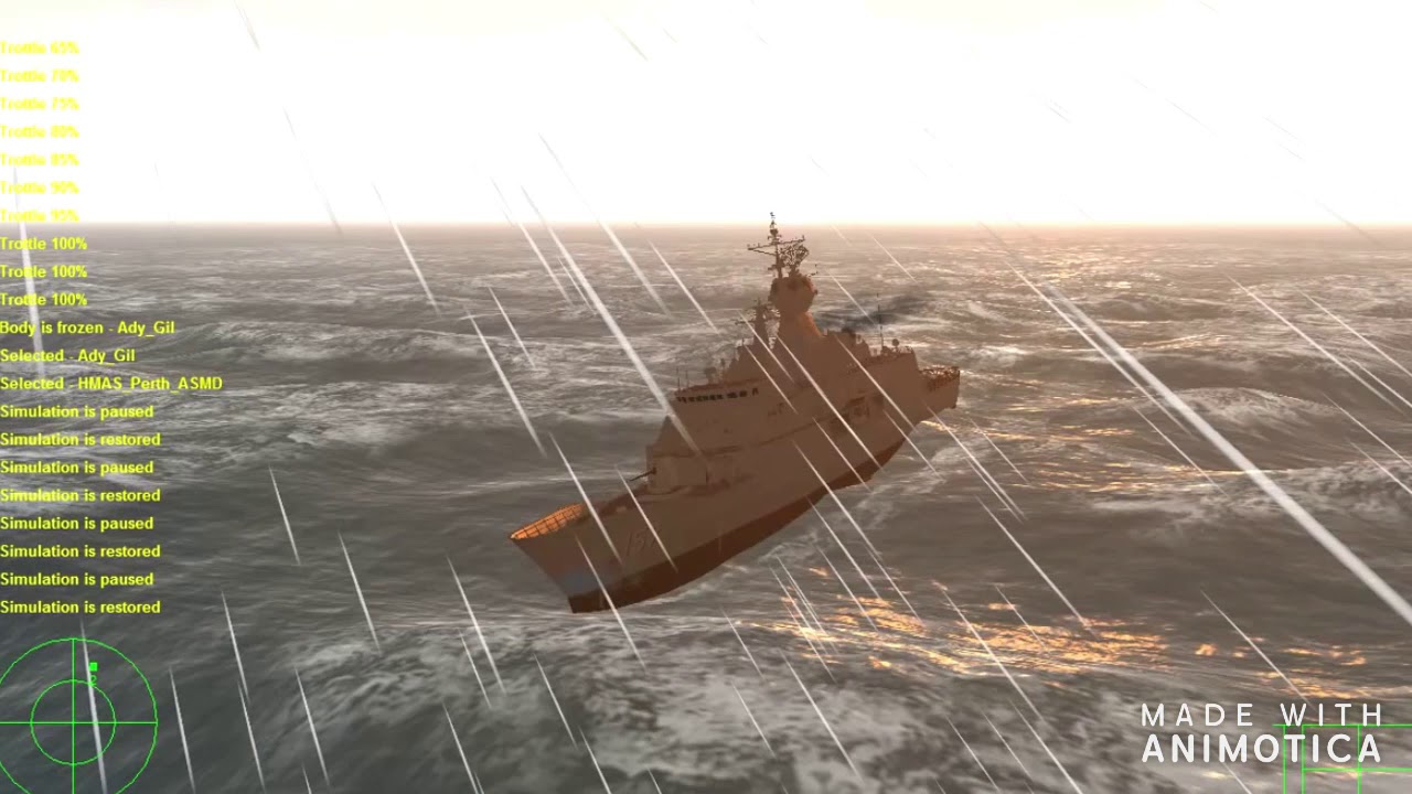 *Australian Warship in Ocean Storm*-SIMULATION - YouTube