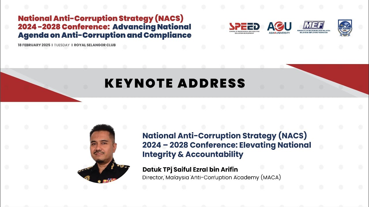 National Anti-Corruption Strategy (NACS) 2024-2028: Elevating National ...