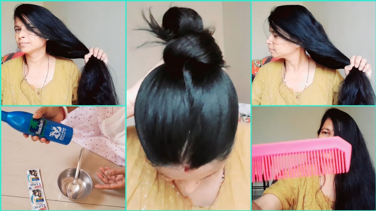 3 spoon tel lagai | Baal kitna acha ghana kala soft hua | parachute ...