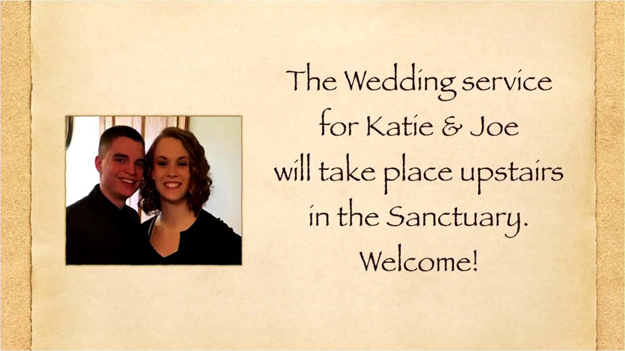 The Wedding Ceremony of Katie Potter & Joe Rebholz - YouTube