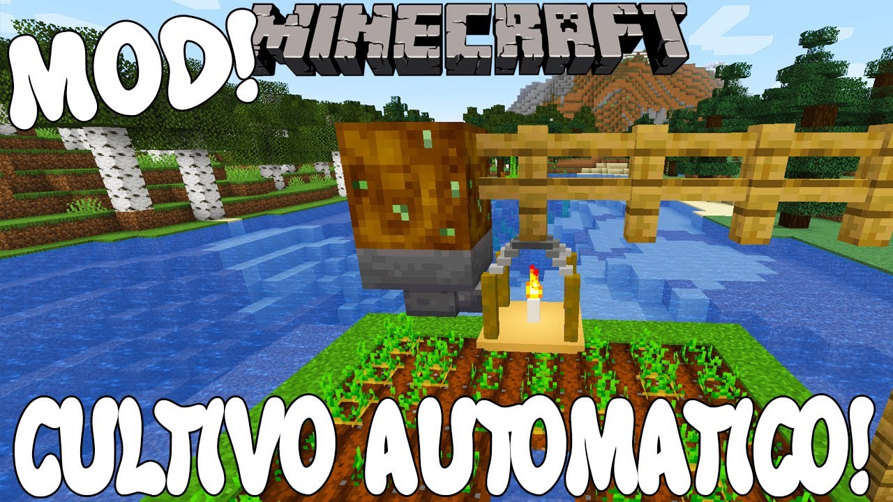GRANJA AUTOMATICA! Minecraft 1.16.1 MOD HARVEST SPRITES! - YouTube