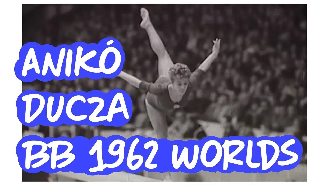 Anikó Ducza - BB EF - 1962 World Gymnastics Championships - YouTube