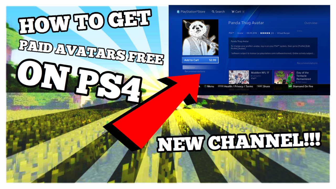 HOW TO GET PAID AVATARS FOR FREE ON PS4 (NEW CHANNEL) - YouTube