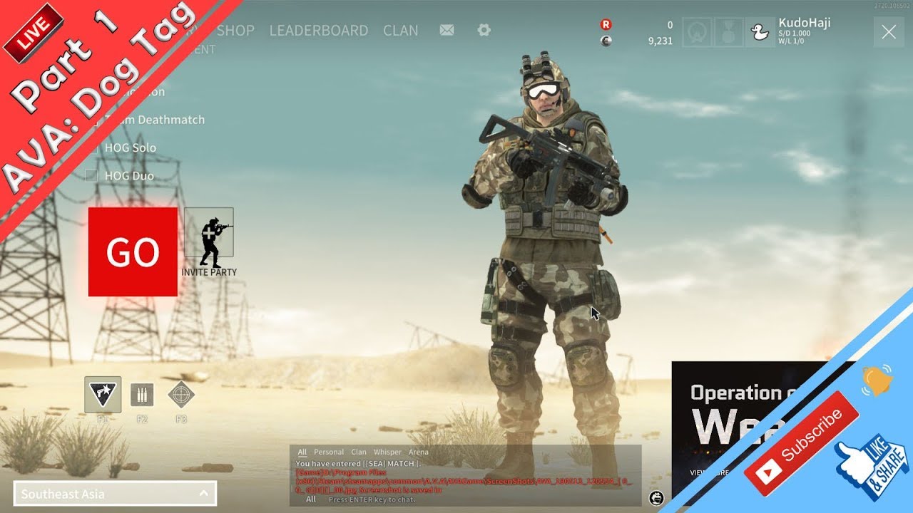 (Live) AVA:Dog Tag ก็พอได้อยู่นะ ยิงเลยละกัน Part 1 - YouTube