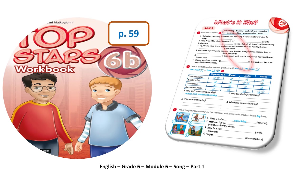 Grade 6 English Module 6 Song Part 1 - YouTube