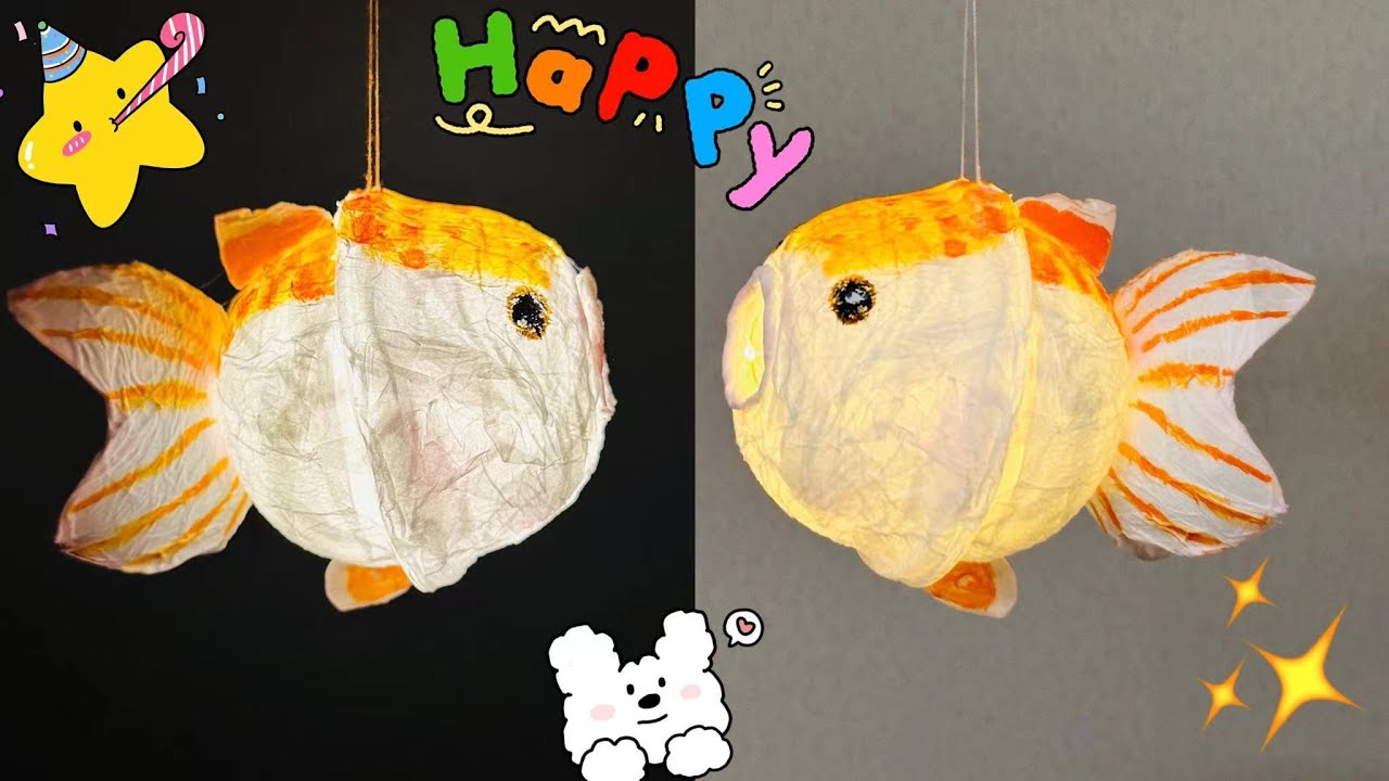 DIY Koi Fish Night Light:An Immersive Process with Tea Lid Art|Upcycled ...