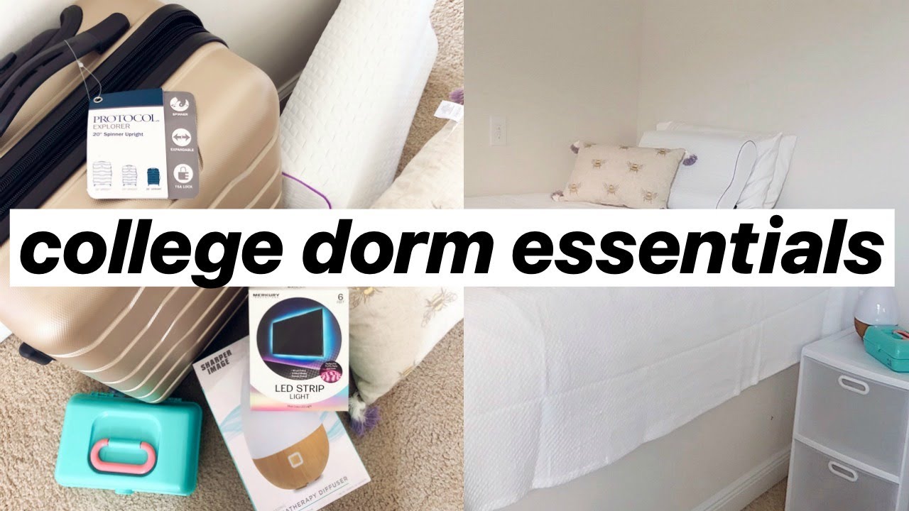 college dorm essentials you NEED this year! - YouTube