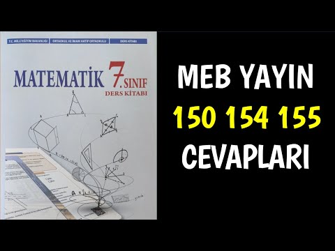 7. Sınıf Matematik Ders Kitabı MEB Sayfa 150 154 155 Cevaplar Çözümler