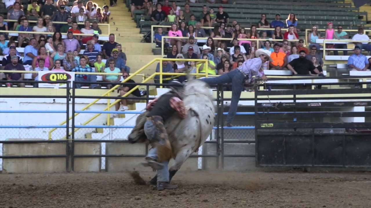 Take a ride ontop of a bucking Bronco - YouTube