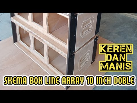 Skema box line array model costum 12 inch Doble. - YouTube