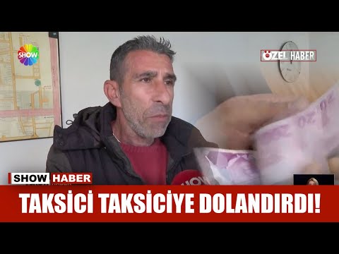 Taksici taksiciyi dolandırdı!