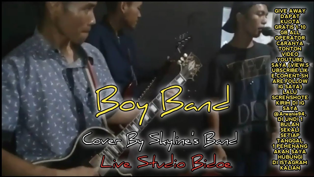 COVER BAND DI STUDIO MUSIC BIDOE SKYLINE BAND BOY BAND LIVE STUDIO ...