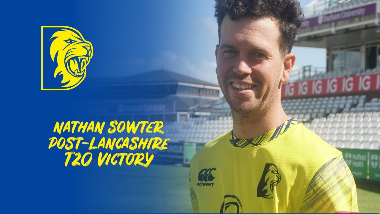 Nathan Sowter | post Lancashire Lightning T20 win - YouTube