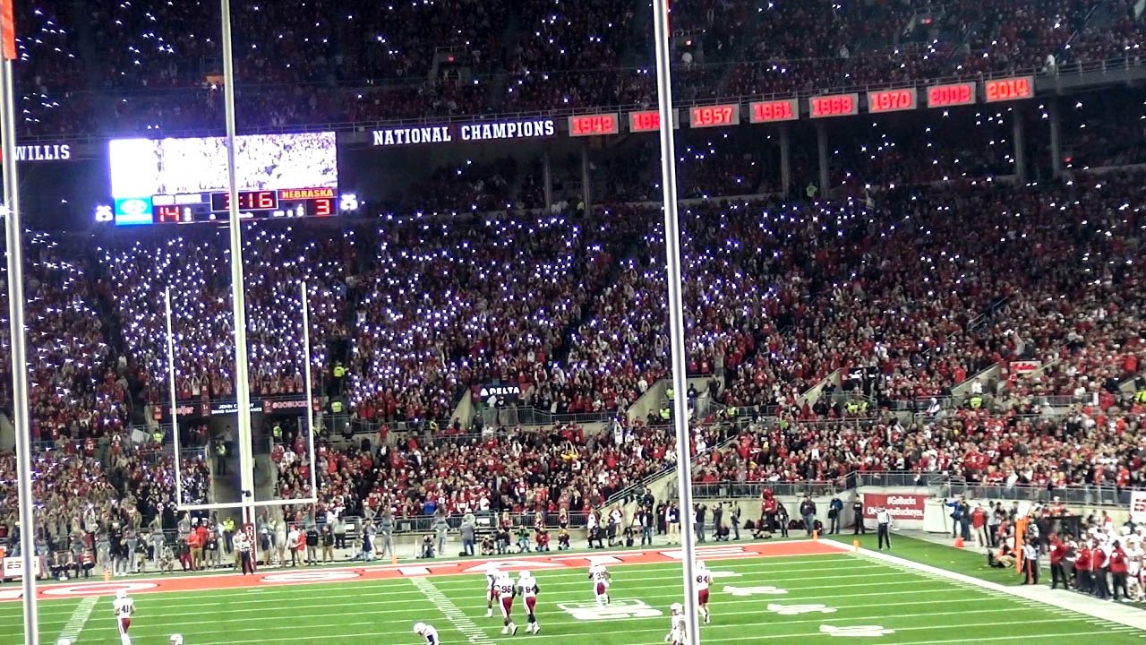 INSANE Light Show at an Ohio State Football Game! - YouTube