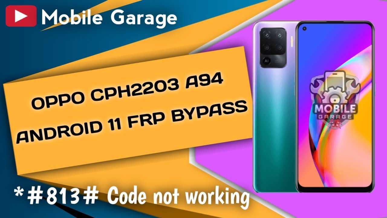 OPPO CPH2203 A94 Frp Bypass latest security final update - YouTube